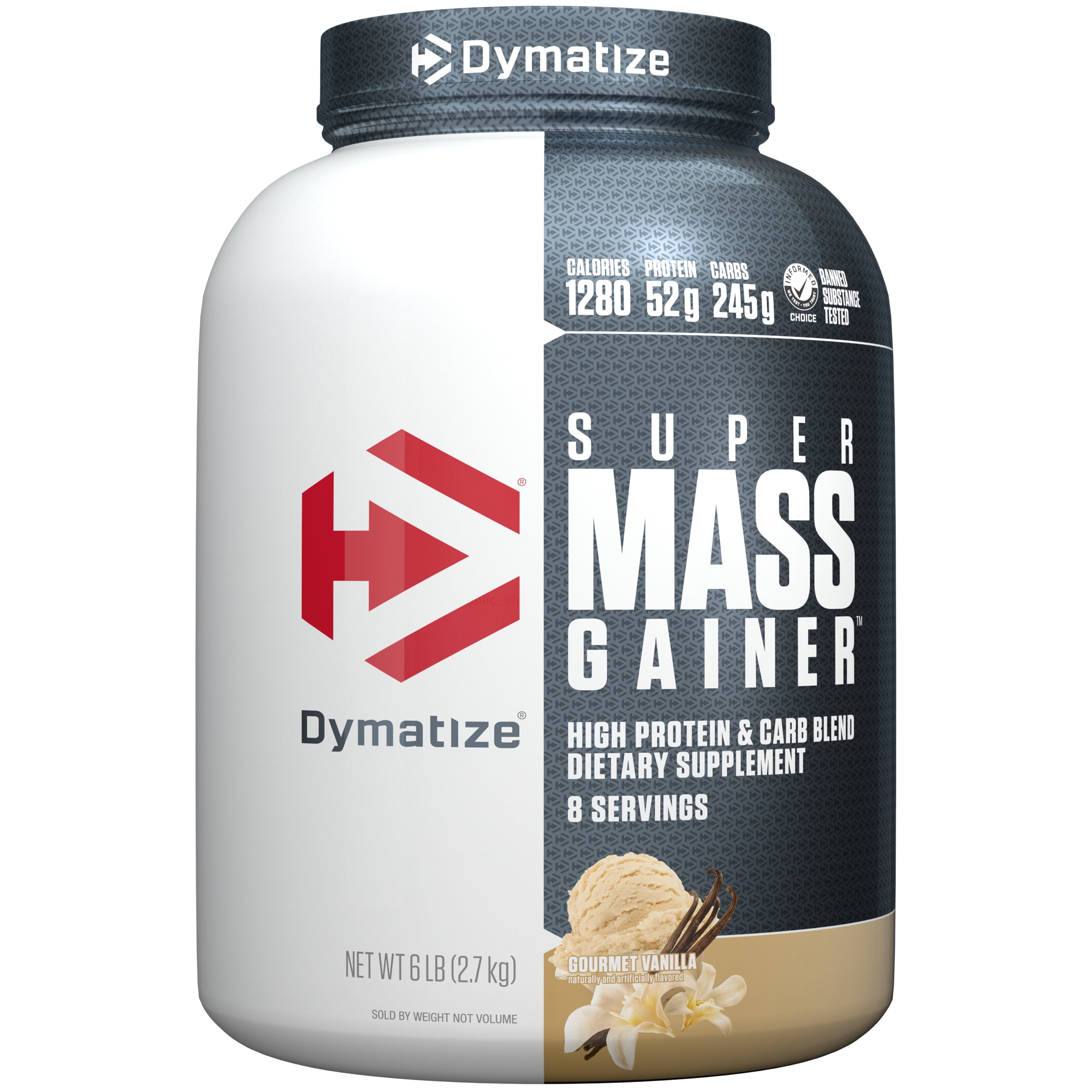 Mass-Tech Dymatize Super Mass Gainer - High-Calorie 6/12 Lb