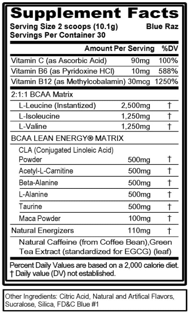 Evlution Nutrition BCAA Lean Energy - Muscle Fuel and Energy