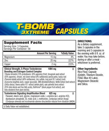 MHP T-Bomb Extreme - Intense Testosterone Support
